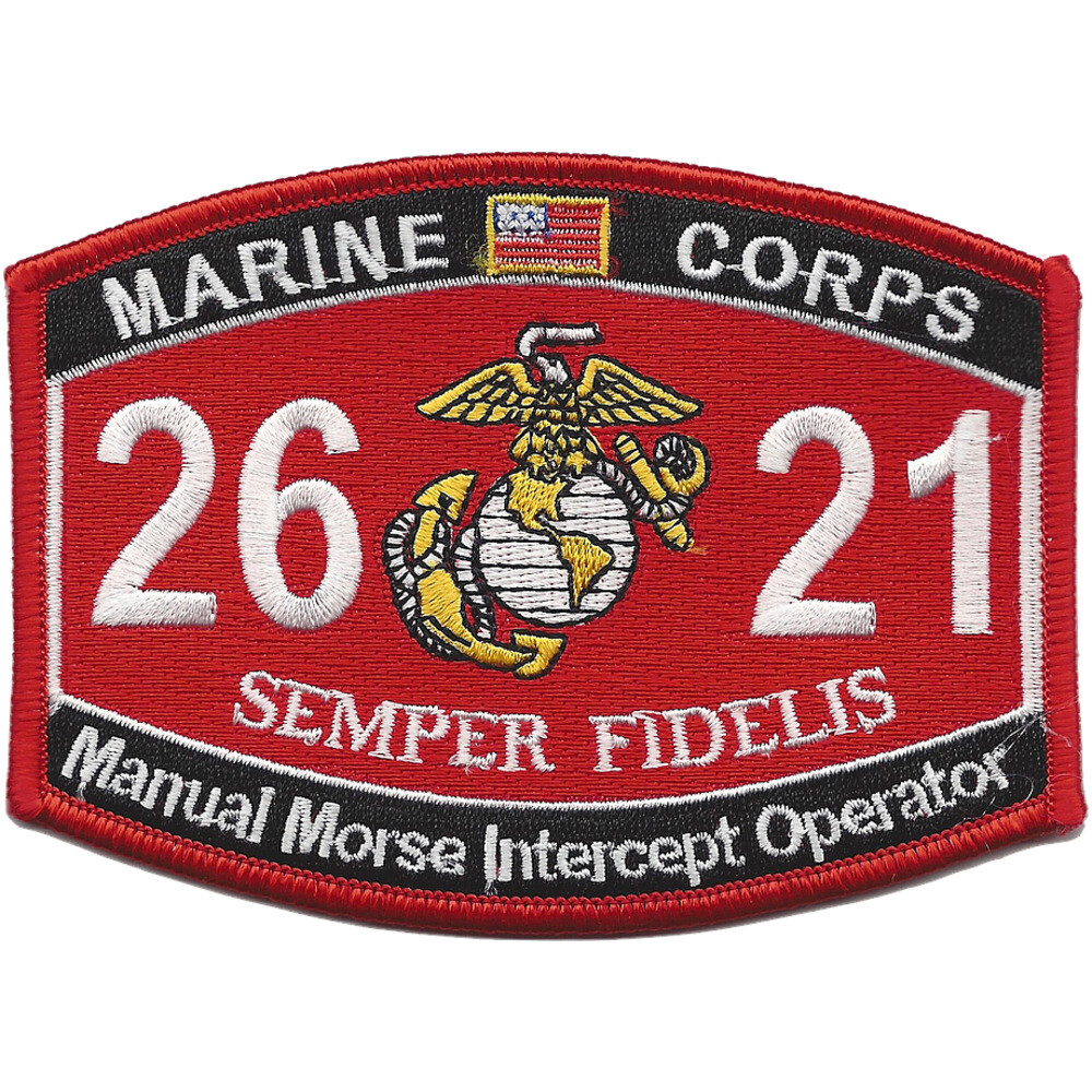 Marine MOS 2621 Manual Morse Intercept Operator Patch | eBay