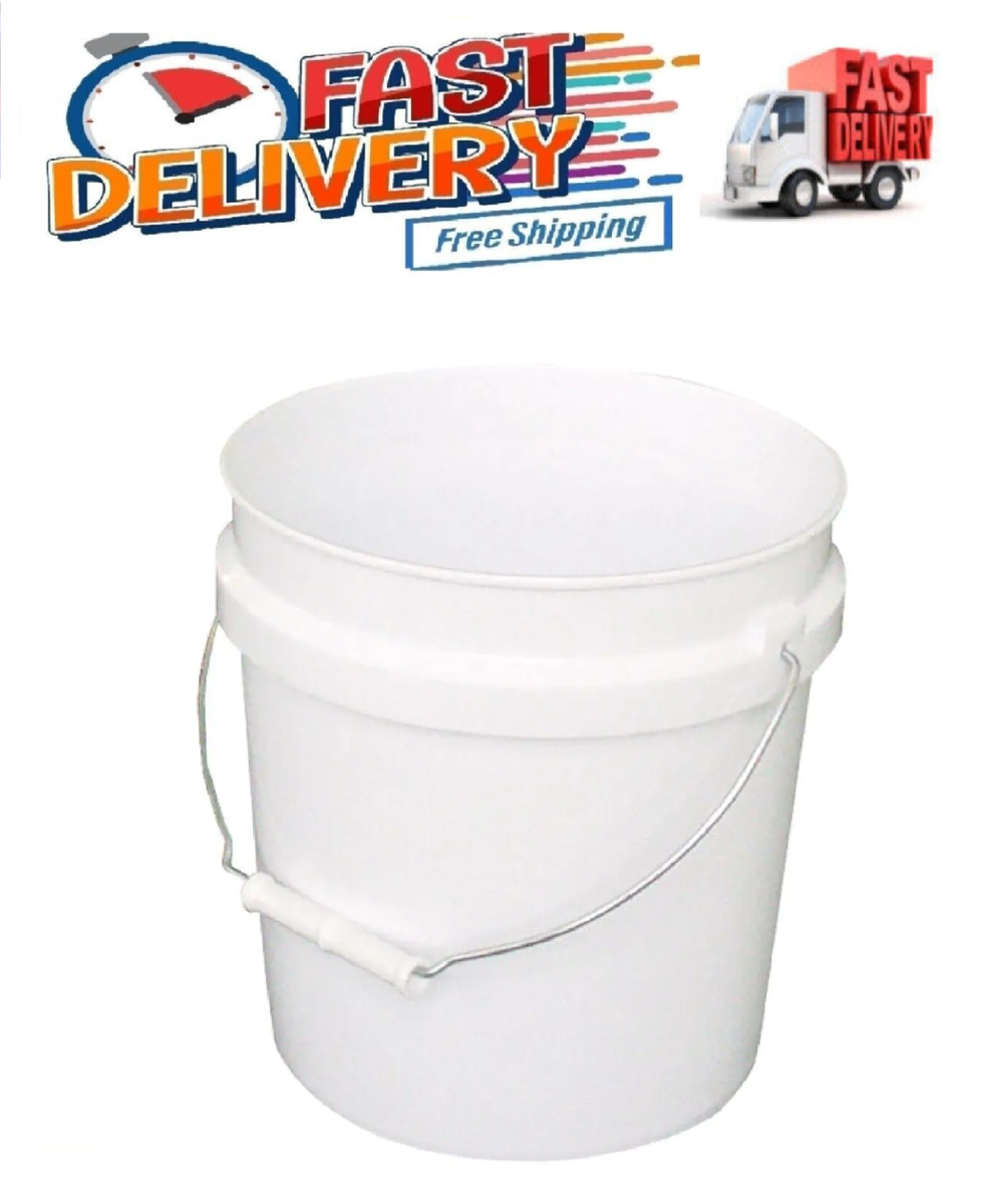 One Gallon And A Two Gallon Bucket Fortiflex 2 Gallon Flatback Bucket