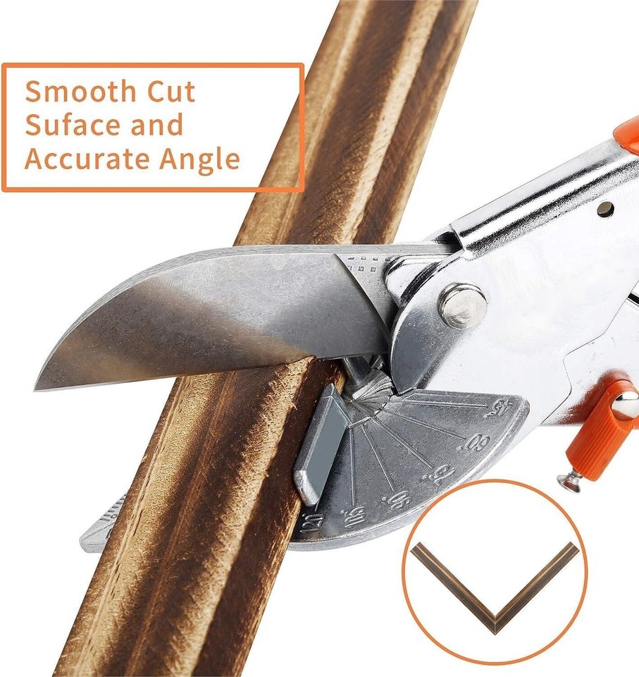Multi-Angle Miter Shears, 45-135° Adjustable, for Precise Cutting of ...