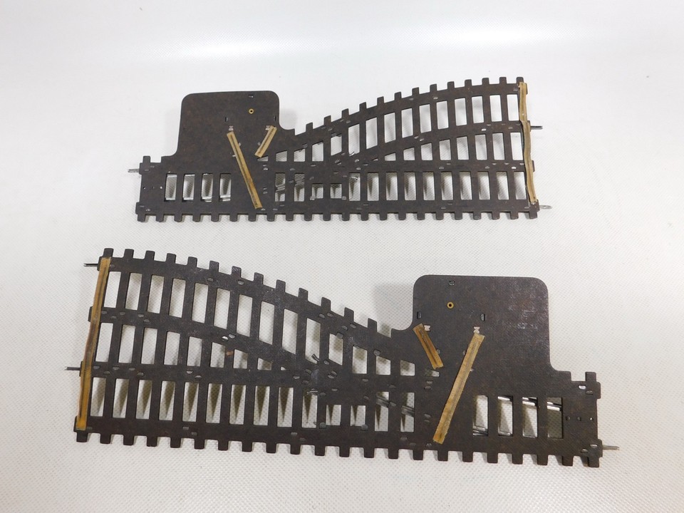 2x Fleischmann Cardboard Threshold o Gauge 0 Manual Points Operation ...