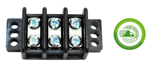 Philmore 13-1604 - 4 Position - 600V - Dual Row Terminal Block Barrier ...