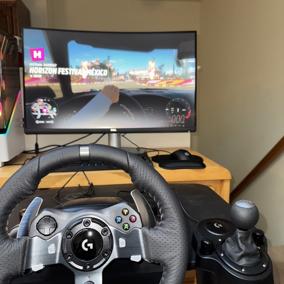 Logitech - G920 Driving Force Racing Wheel, Shifter, and Pedals for ...
