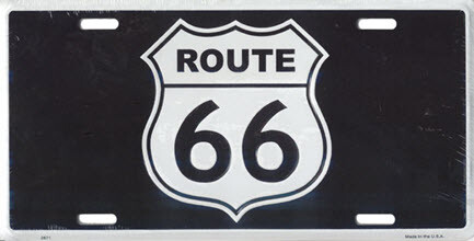 Route 66 Historic Main Street ST American USA Plates Licence Sign ...