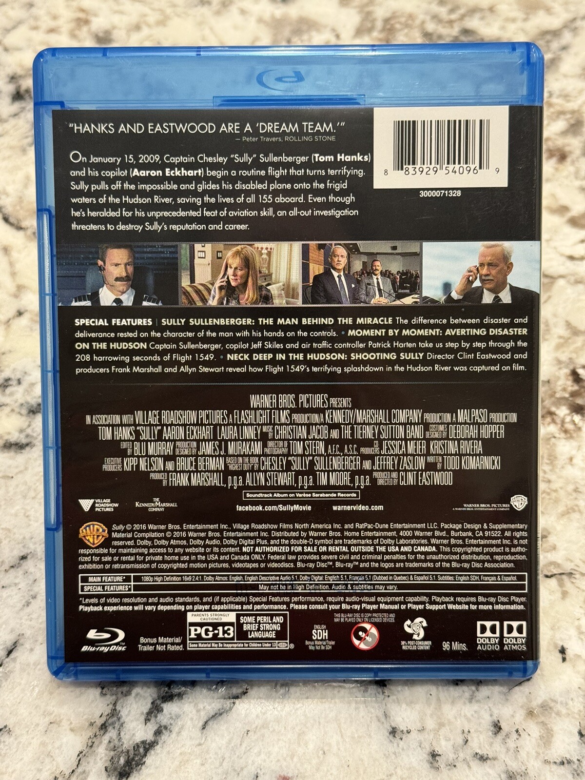 Sully (2016) (BD) [Blu-ray] - Blu-ray By Tom Hanks - VERY GOOD | eBay