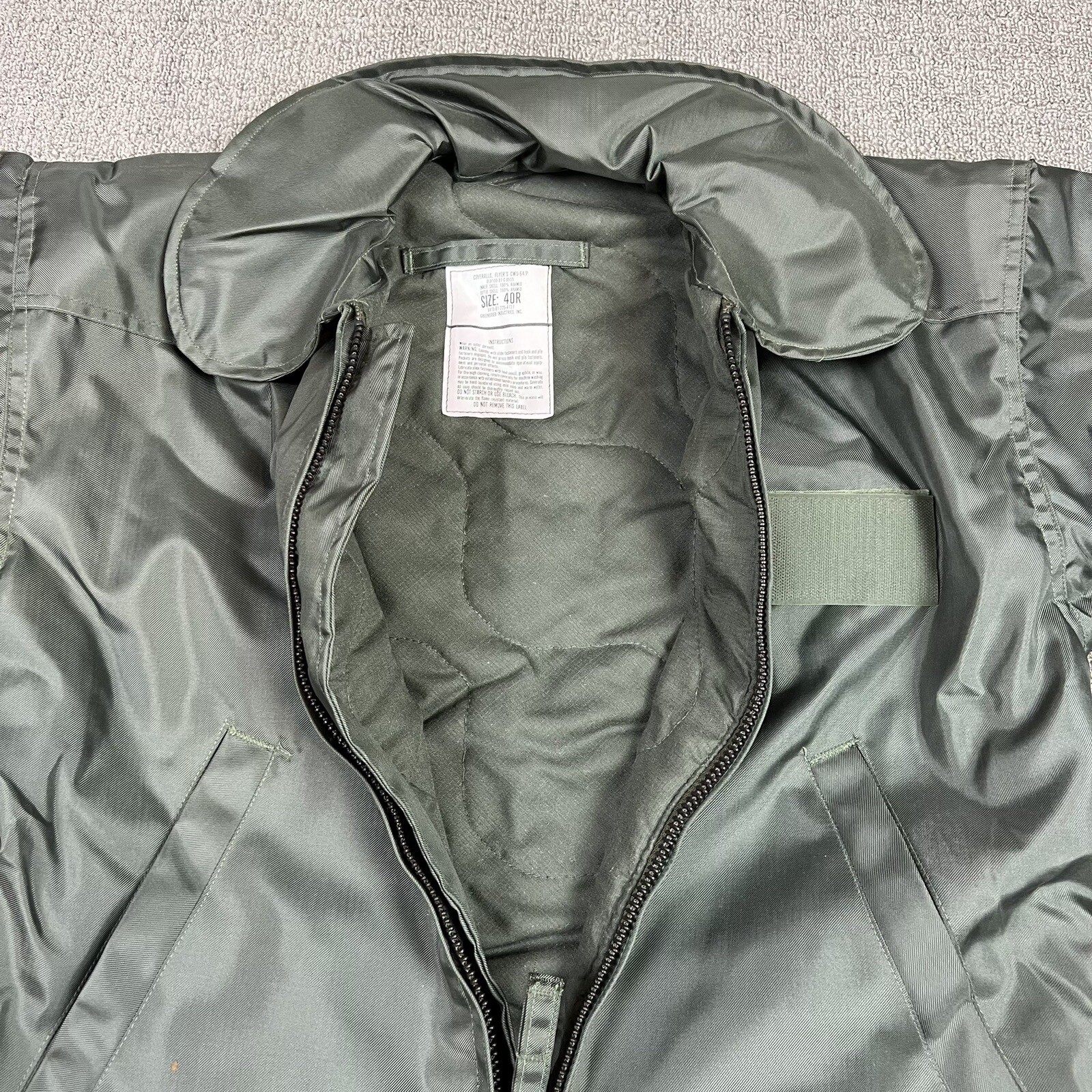 Vintage 80's Flyers Coveralls CWU-64/P Men's 40R Military Flight Suit ...