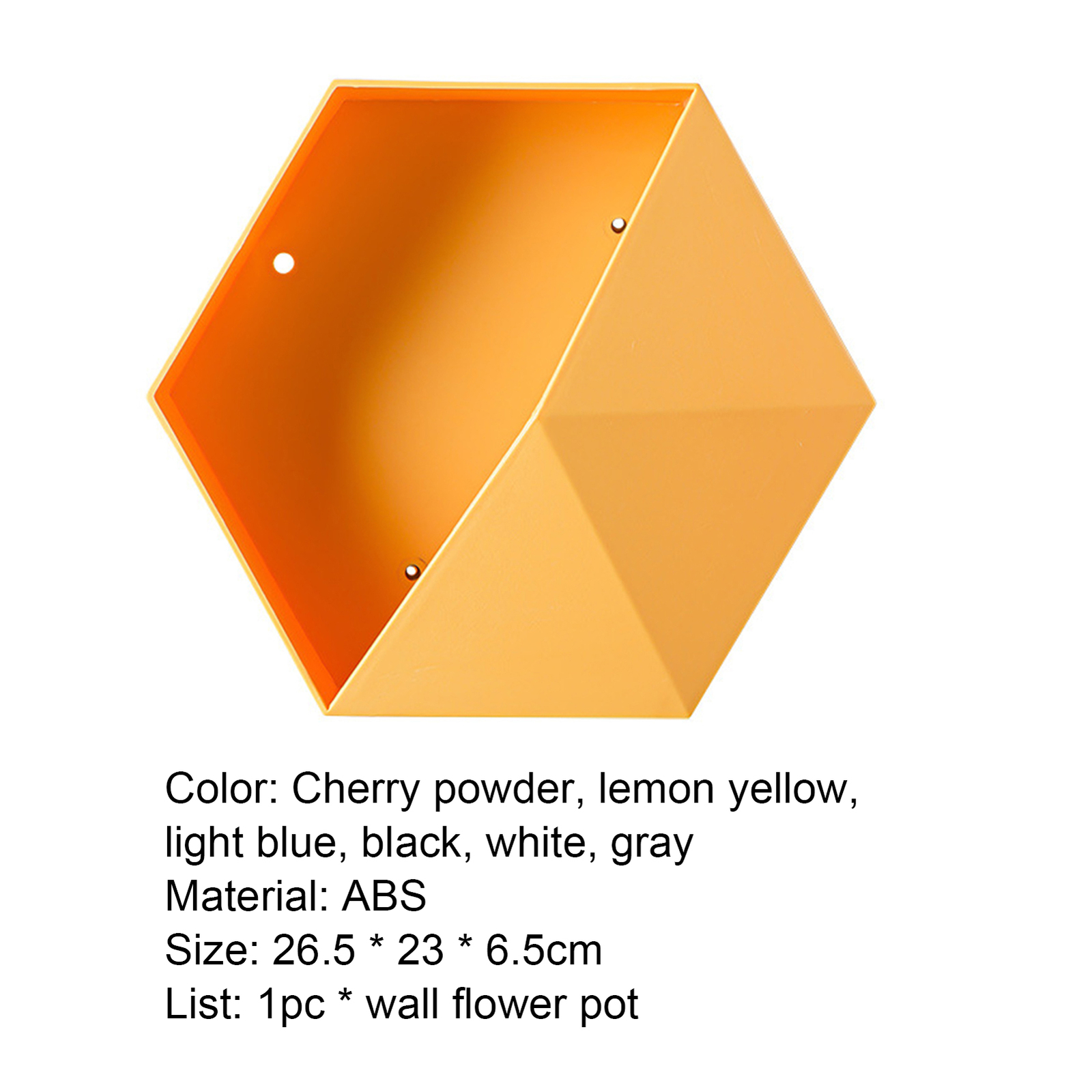 Geometric Hexagon Flowerpot Beautiful Portable Hanging Flower Pot Wall ...