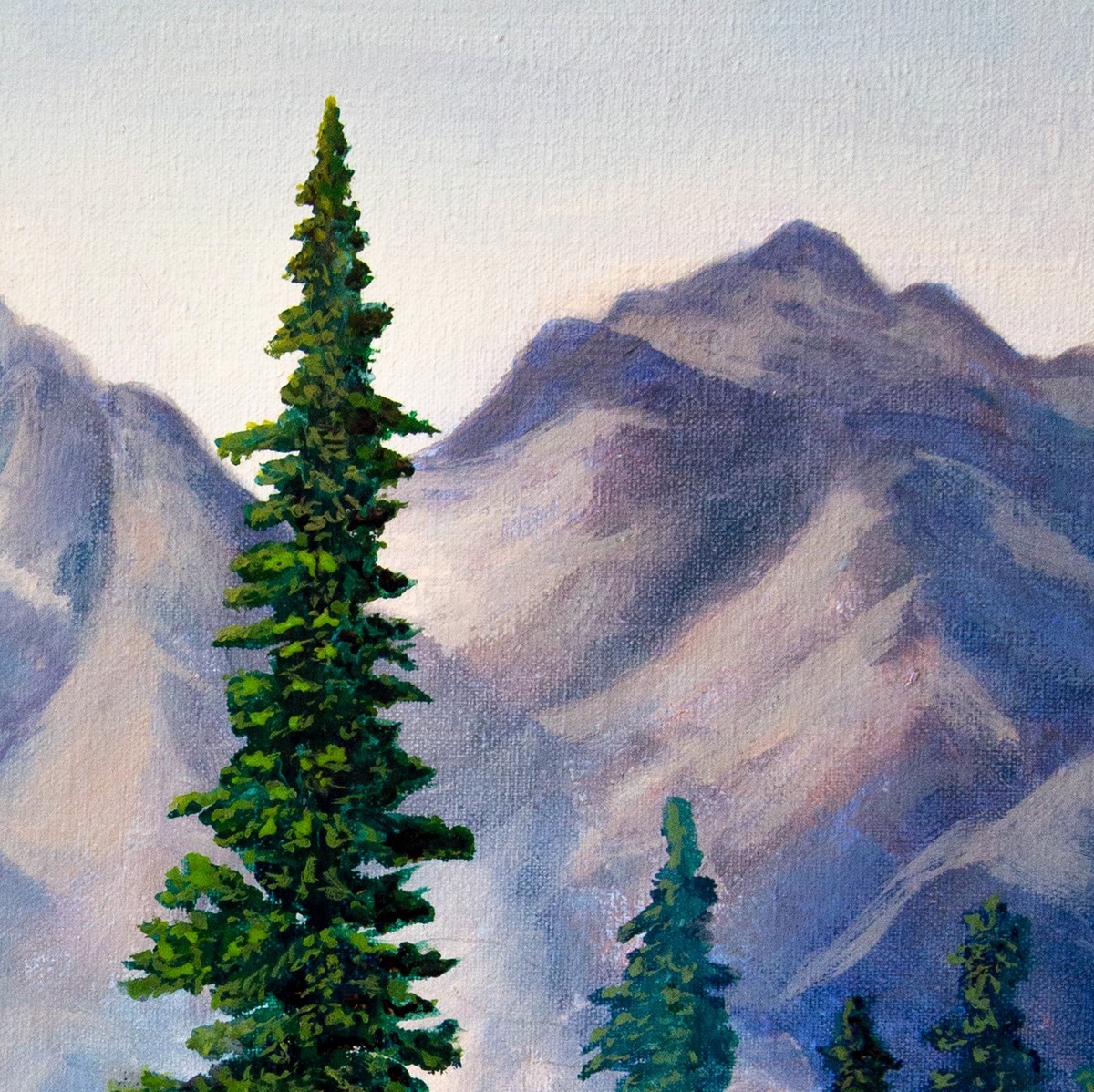 Mountain Tree Painting