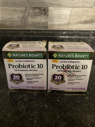 Nature's Bounty Ultra 10 Probiotic Strength 30caps 20 billion X2 Exp 01/2026 74312008122 | eBay