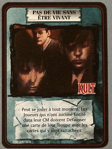 1995 Kult CCG FRENCH Pas De Vie Sans Etre Vivant Promo Card TCG | eBay