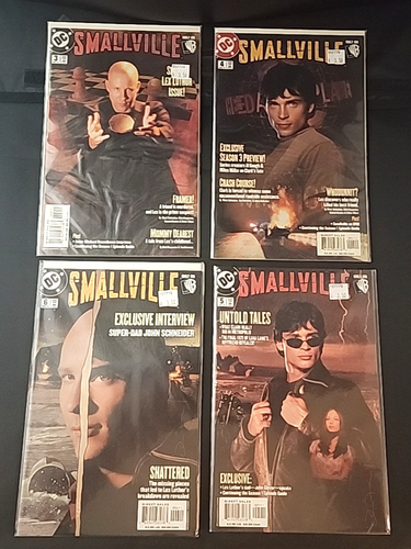 DC Smallville 2003 Comic Lot of 4 Issues #3 Lex, #4 Welling, #5 Lana ...