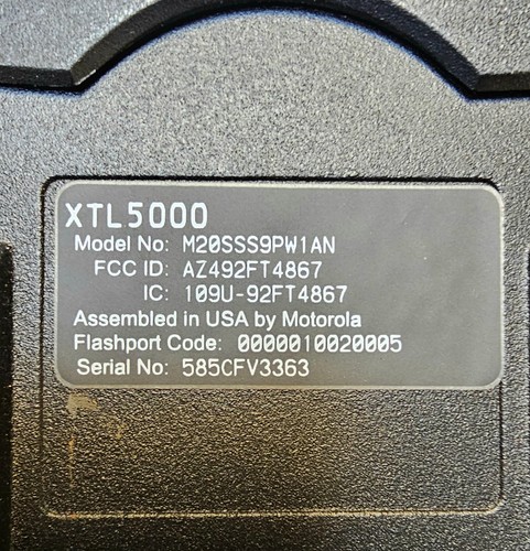 Motorola XTL5000 XTL-5000 UHF 450-520MHz 40 Watt P25 Digital Radio | eBay