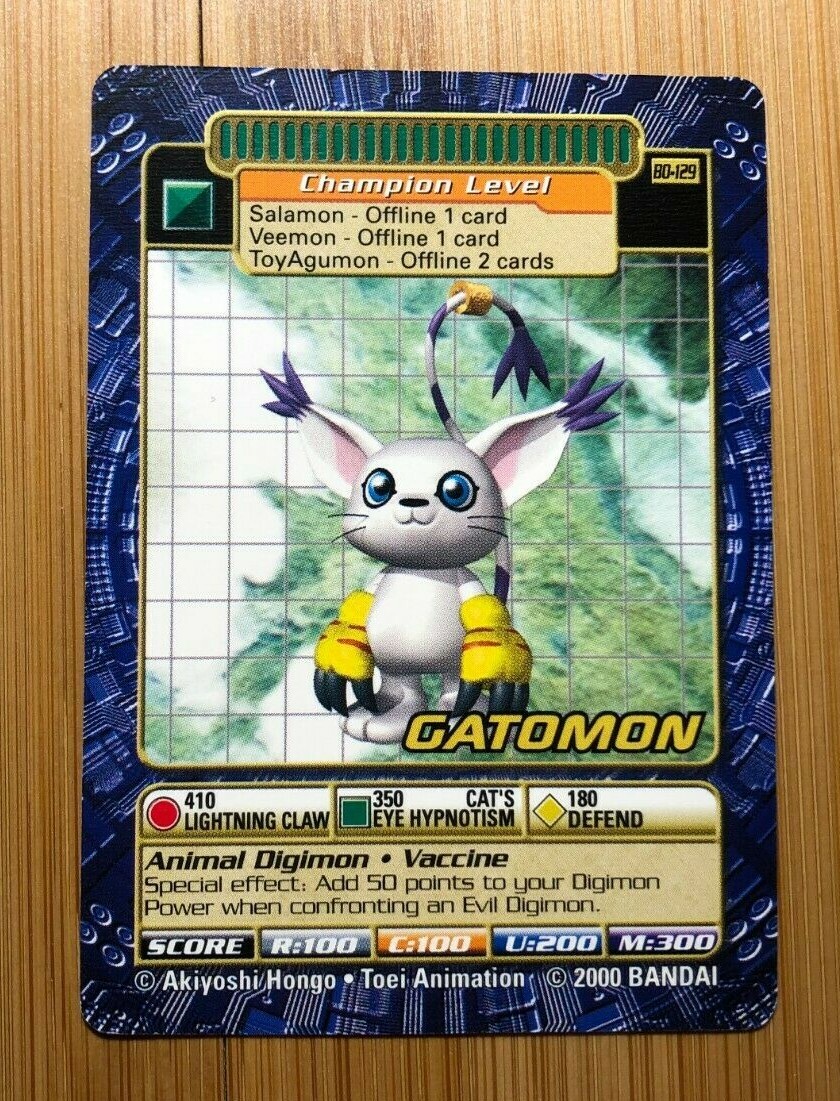 Digimon Gatomon Card
