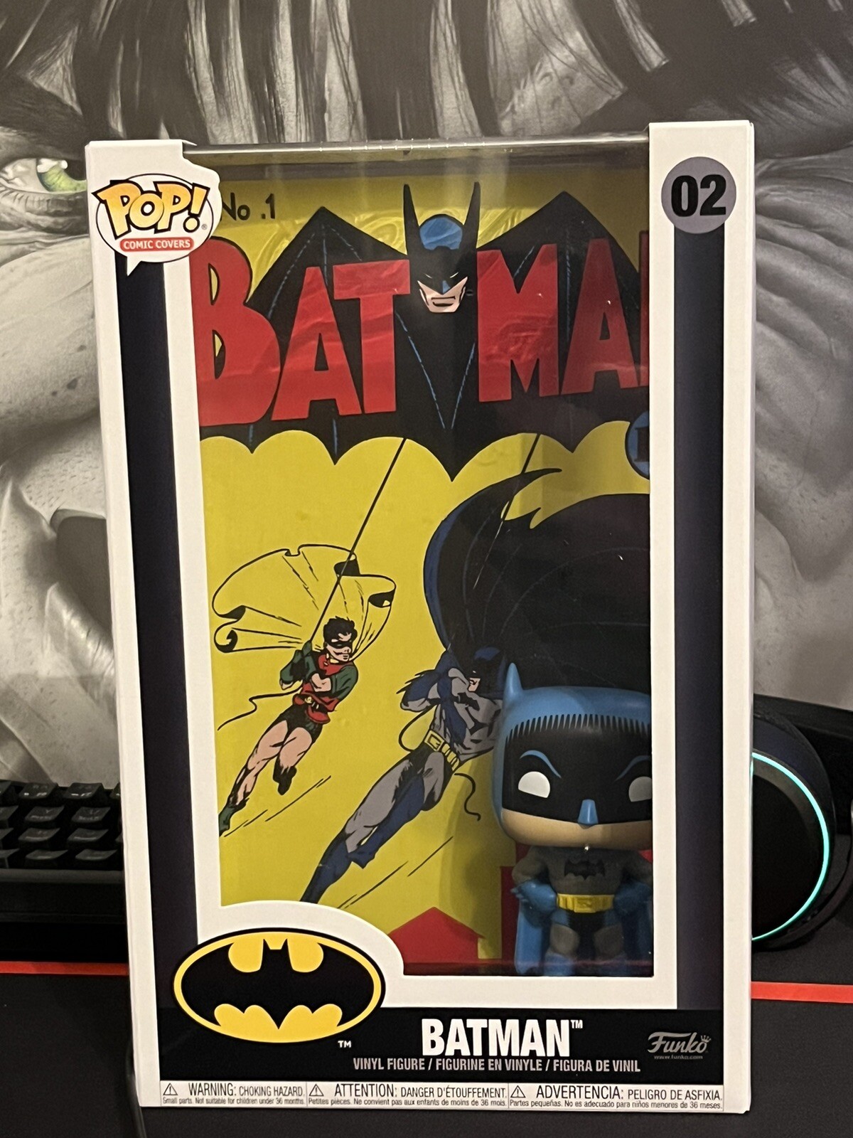 BATMAN Comic #1 Funko POP Comic Covers #02 Vinyl Figure Brand NEW ...