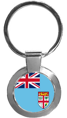 Fiji Luxury Round Shaped Metal Keyring In A Gift Box | eBay UK