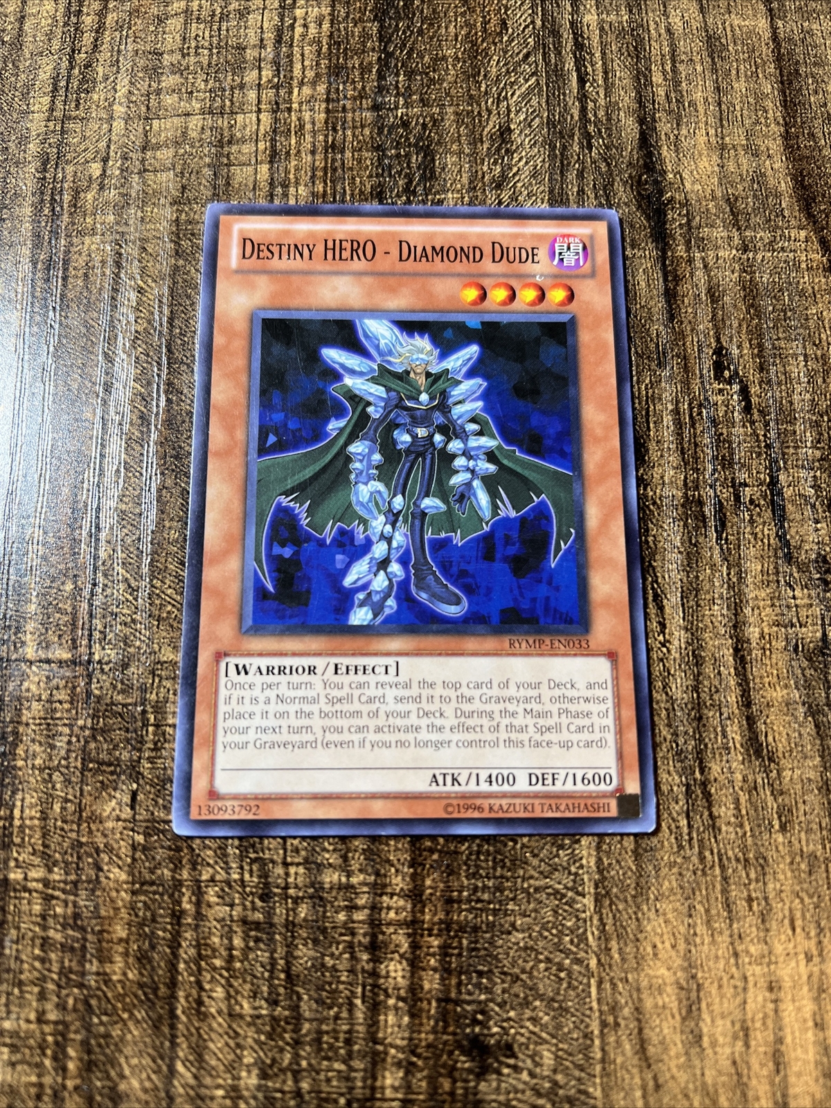 Yugioh! Destiny HERO - Diamond Dude - RYMP-EN033 - Common - Unlimited ...