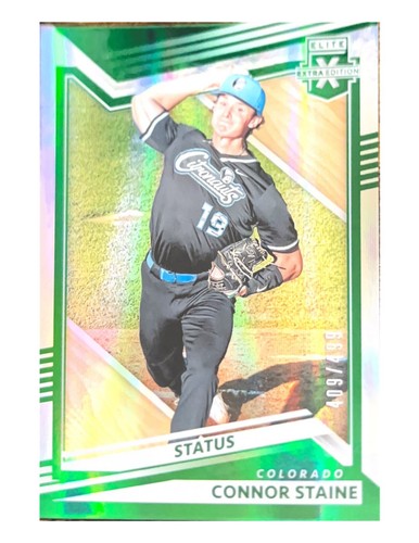 2022 Panini Elite Extra Edition Base [Status Green] #146 Connor Staine ...