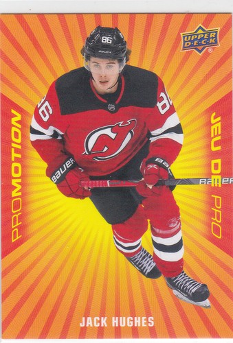 21/22 TIM HORTONS..JACK HUGHES..PRO MOTION..DEVILS..FREE COMBINED SHIP ...