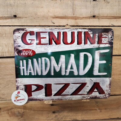 HANDMADE PIZZA, SIGN, pizza shop, restaurant signage, PIZZERIA, PIE | eBay