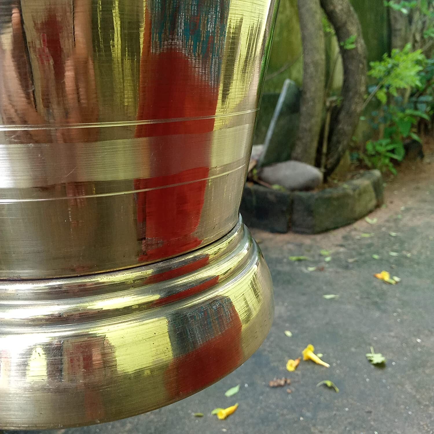 Brass Bucket for Puja or Storing Water Or Serving Food Capacity 3 ...
