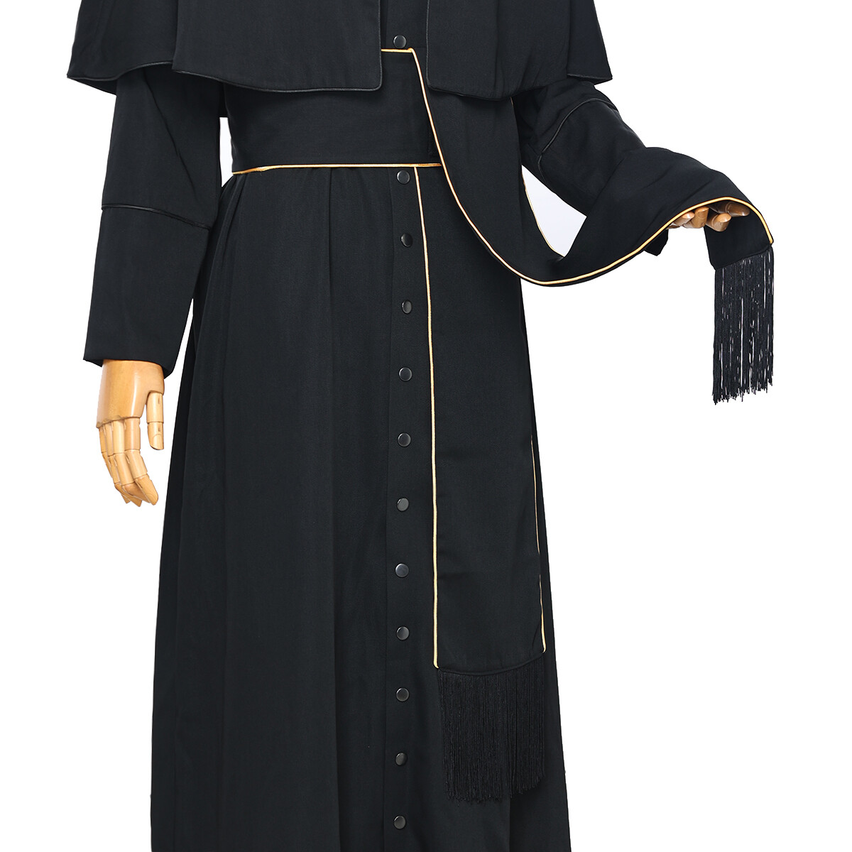 Clergy Black Band Cincture With Fringe Bishop Priest Roman Cassock ...