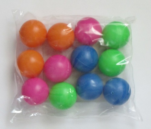 12 Colored Plastic Balls Carnival Circus Party Bucket Ball Toss Game ...