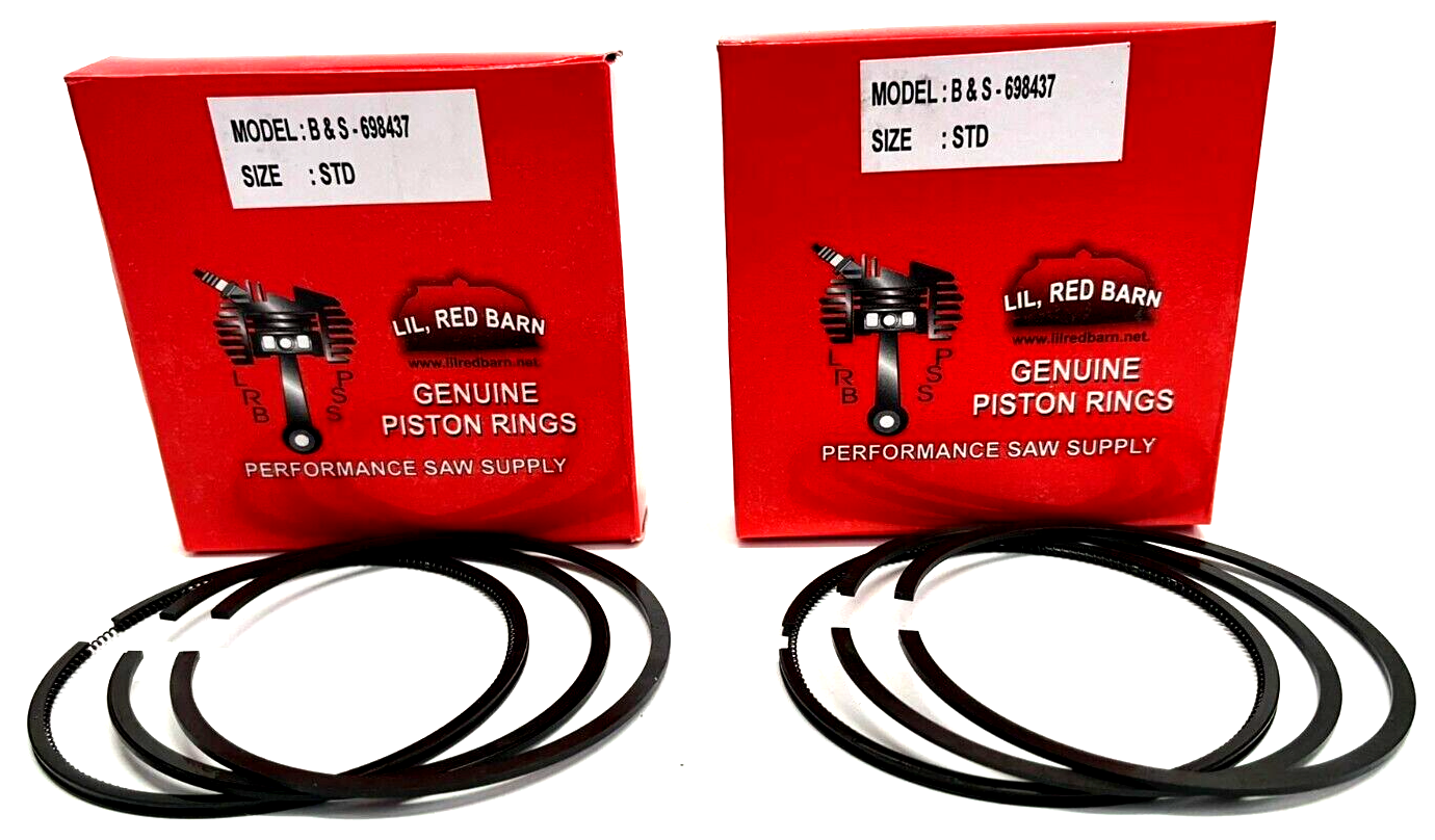 2 SETS OF 698437 PISTON RINGS FITS BRIGGS & STRATTON 20HP INTEK V TWIN ...