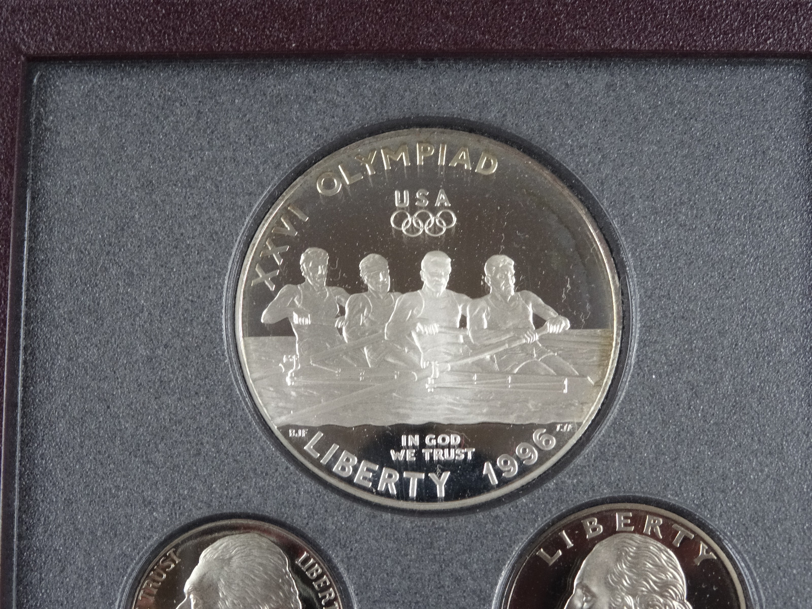 1996 Prestige Proof Set Atlanta Olympics Commemorative Coin US Mint OGP ...