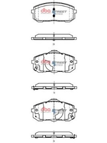 DBA Street Series Brake Pads fits Kia Sportage 1.6 NQ5 T-GDI AWD ...
