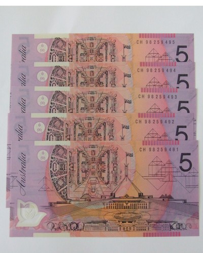 AUSTRALIAN POLYMER 1998 $5 NOTE UNCIRCULATED | eBay