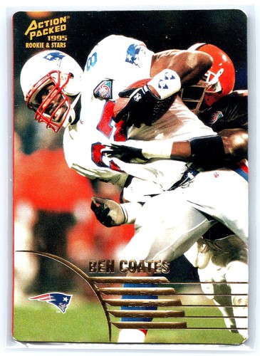 1995 Action Packed Rookies & Stars Football #20 Ben Coates New England ...