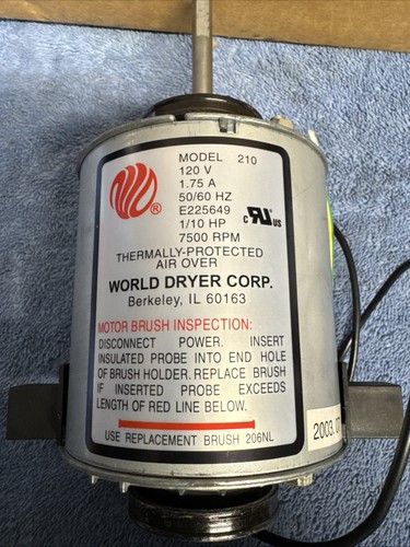 World Dryer Corp Model 210 Dryer Motor NEW In Open Box | eBay