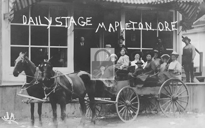Stage Wagon Mapleton Oregon OR - Reprint | eBay