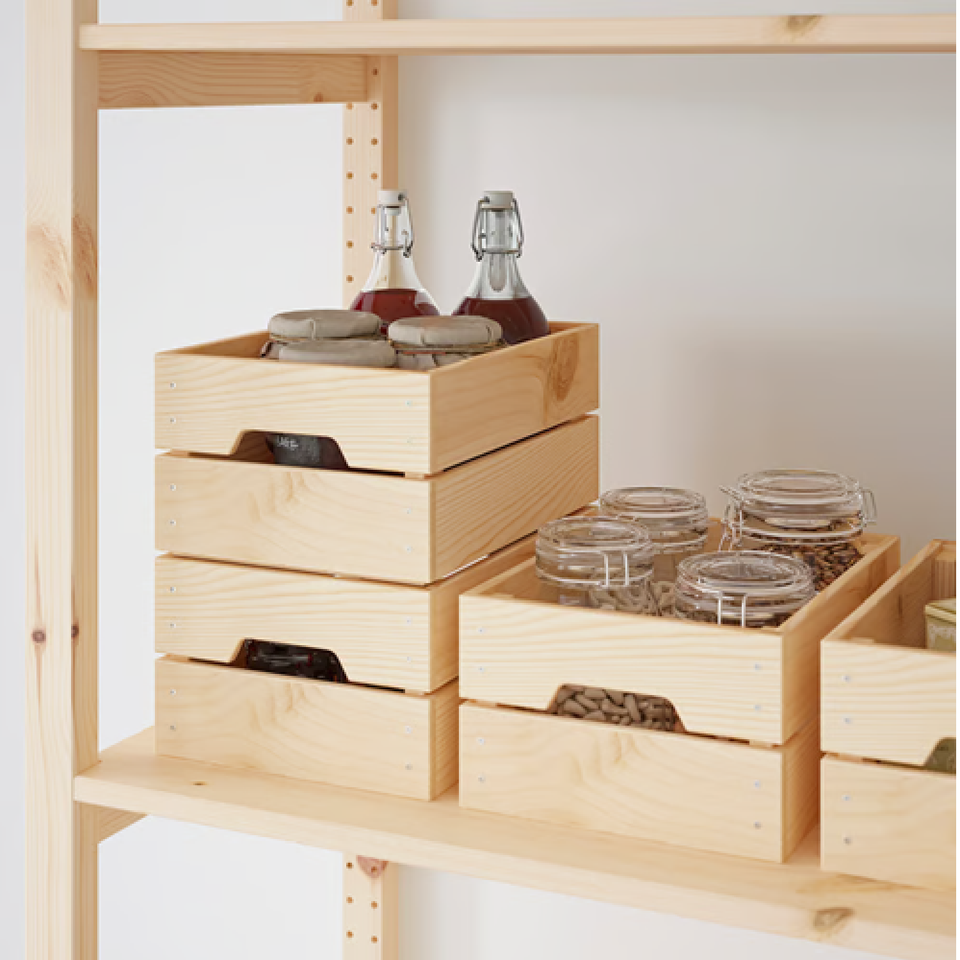 Vintage Wooden Wine Box Crate 4-6 bottle Garage Storage Planter Hamper ...