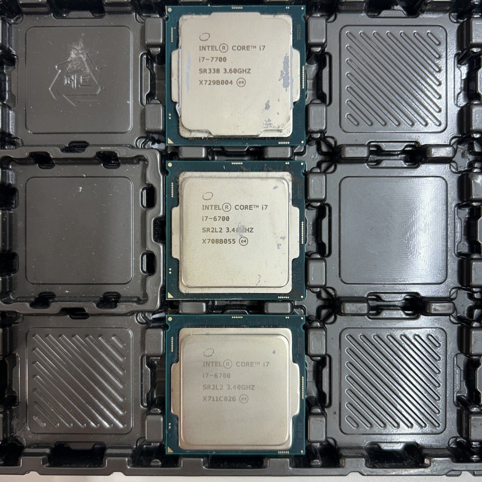 Lot of 10 Mixed CPUs i5-6500, i5-7500, i5-8500, i5-9500, i7-6700, i7 ...