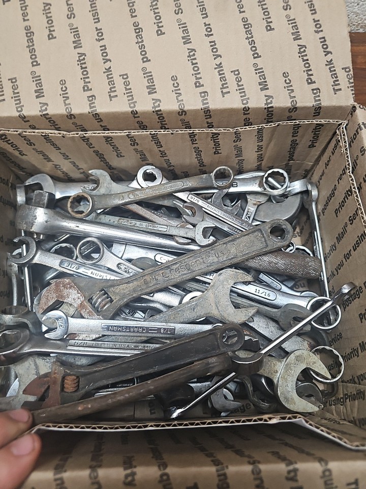 K937- Box of USA WRENCHES - ALL USA- including Crafsman and others - 19 ...