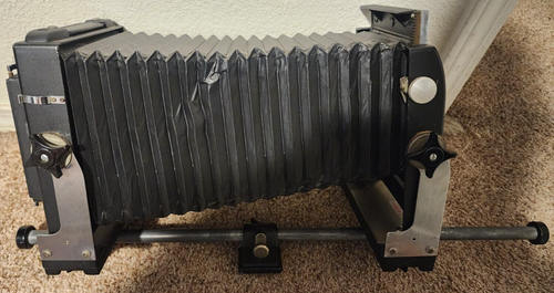Calumet 4x5 Black Film Monorail View Large Format Camera. -H | eBay