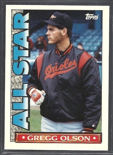 1990 Topps Baseball - TV All-Stars - #30 - Gregg Olson - Baltimore ...