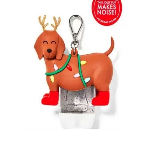 Bath & Body Works Dachshund Jolly Pup Xmas Pocket Bac Holder Jingle ...