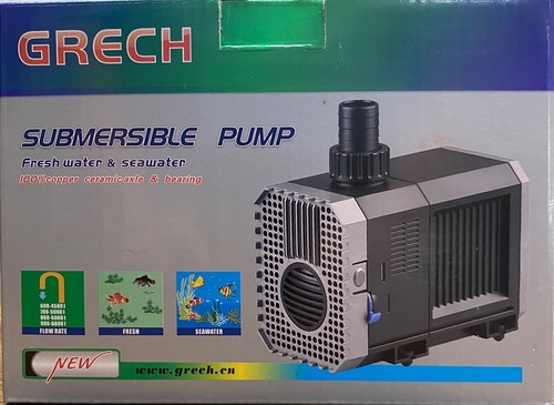 GRECH CHJ-6000 / 1585 GPH ADJUSTABLE SUBMERSIBLE WATER PUMP AQUARIUM ...