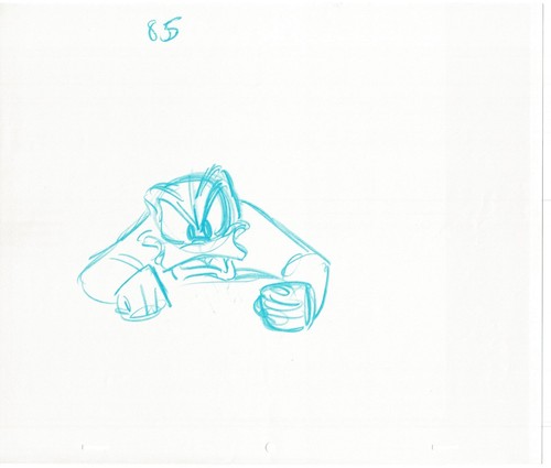 Scrooge McDuck 2 LOT Sport Goofy Production Cel Drawing Walt Disney ...