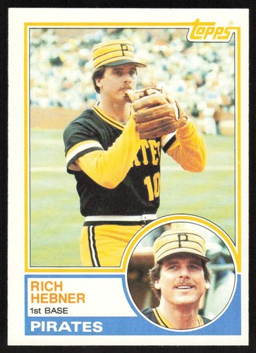 1983 Topps Baseball Rich Hebner #778 Pittsburgh Pirates | eBay