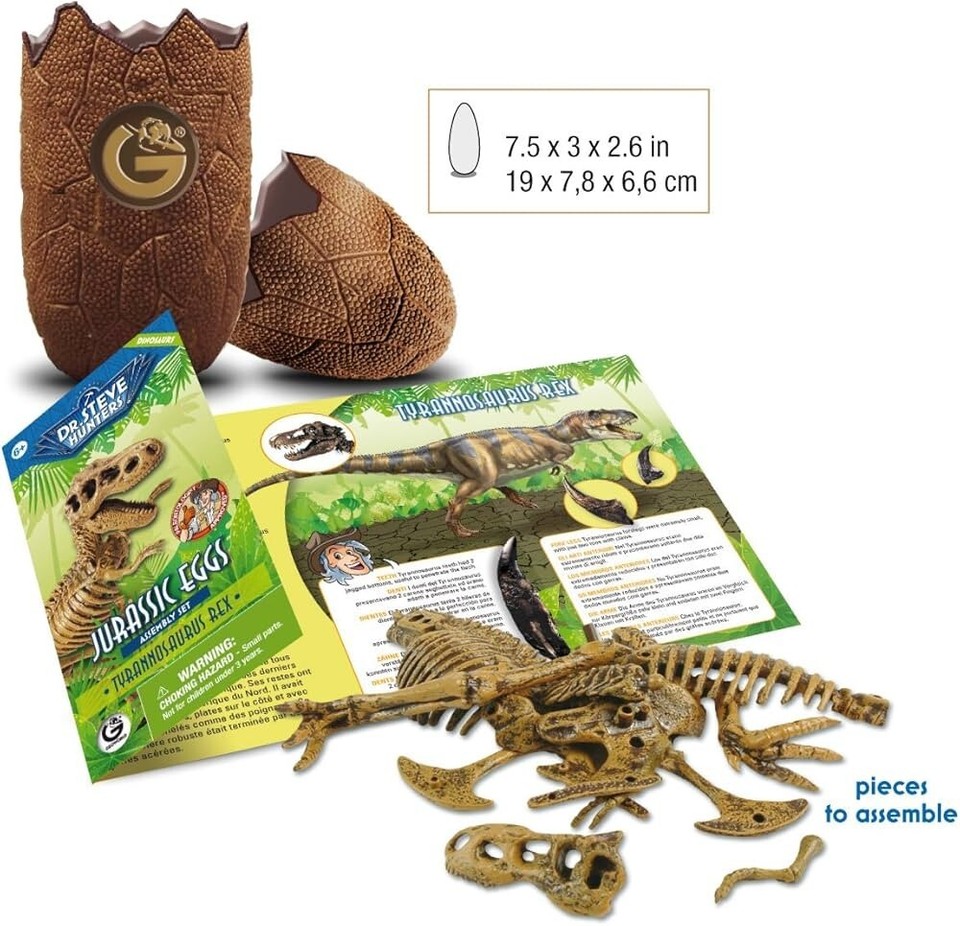 GEOWORLD Jurassic Egg Assembly Set Velociraptor | eBay