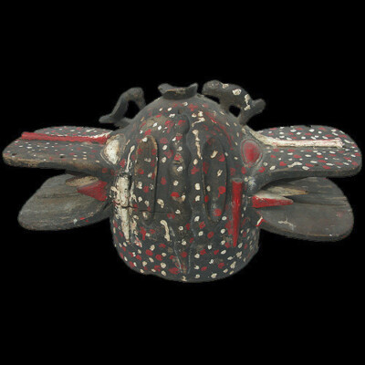 an old antique authentic african firespitter mask senufo from ivory ...