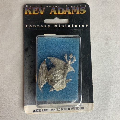Heartbreaker #2033 Winged Demon W/trident fantasy miniatures Kev Adams ...
