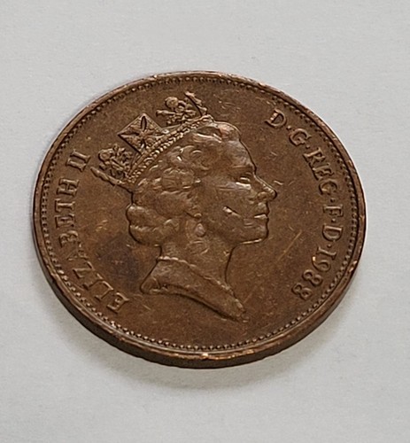 1988 2P New Pence Coin Elizabeth II UK British BT-239 | eBay