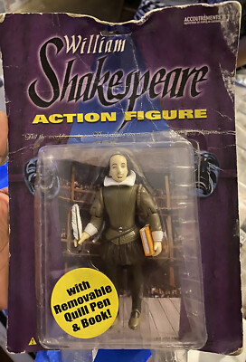 Vintage William Shakespeare 2003 Action Figure W/ Quill & Paper NIB | eBay