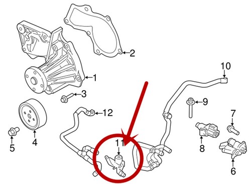 Radiator Heater Water Control Valve Fit For Ford CV61-18495-TB CV61 ...