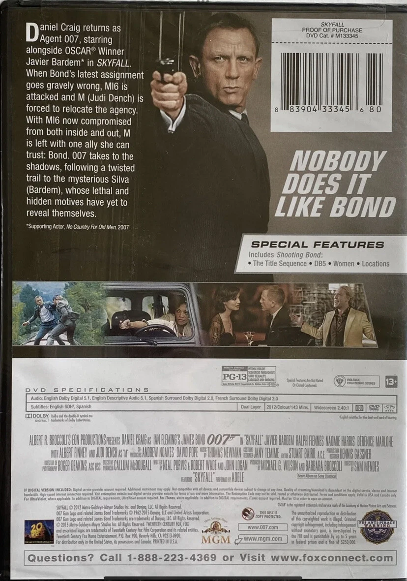 007 Skyfall Dvd Cover