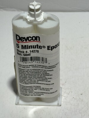 Devcon Epoxy Adhesive 5-Minute Epoxy 50 ml Dual-Cartridge 14270 | eBay