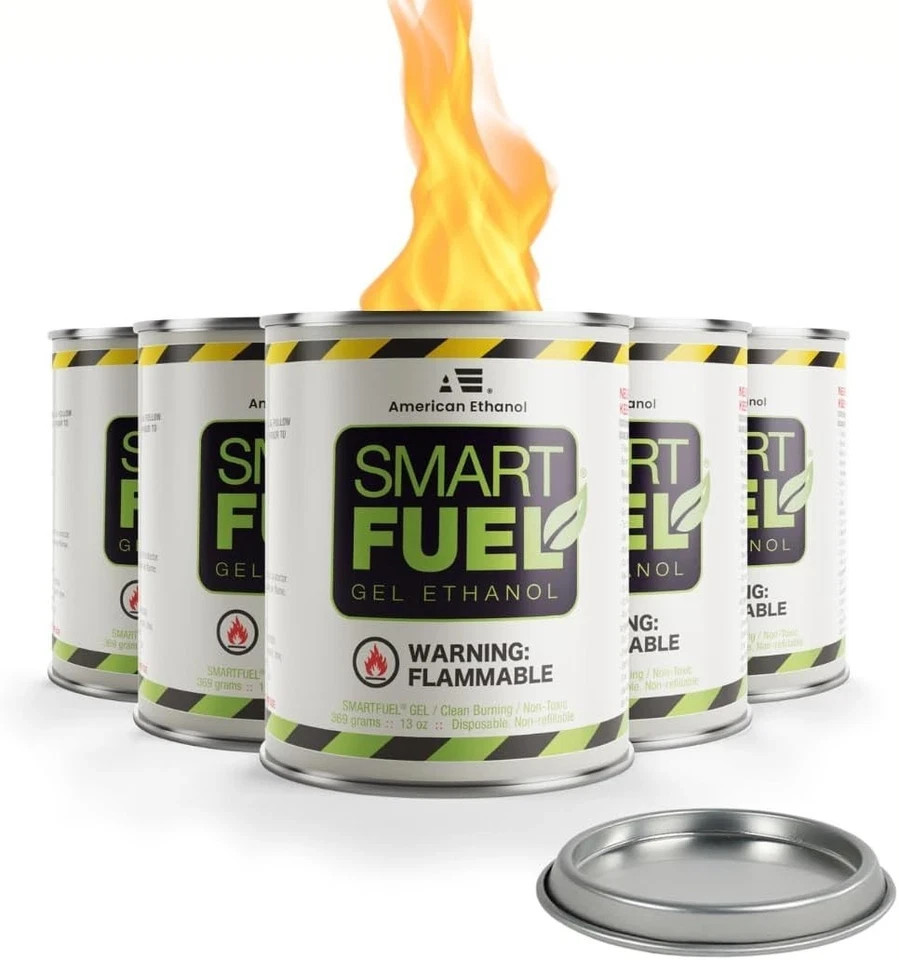 Bioethanol Gel Fuel Cans – Clean-Burning Ethanol Fireplace Fuel for ...